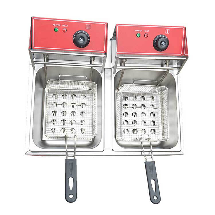Electric deep fryer machine with 2 Tanks available in stock
