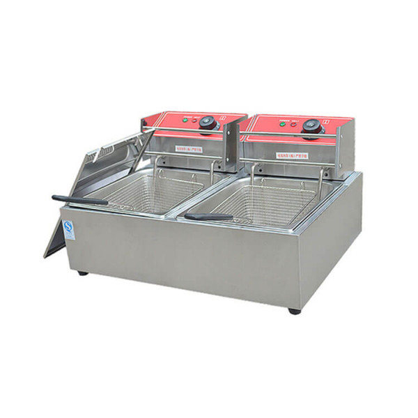 Electric deep fryer machine with 2 Tanks available in stock