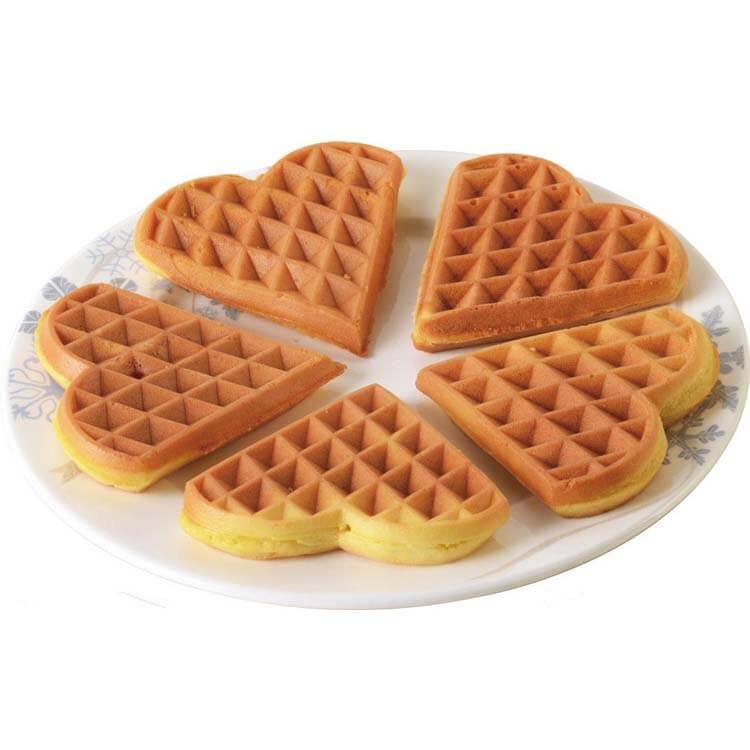 Commercial Waffle Makers Heart Shaped with Single Plate