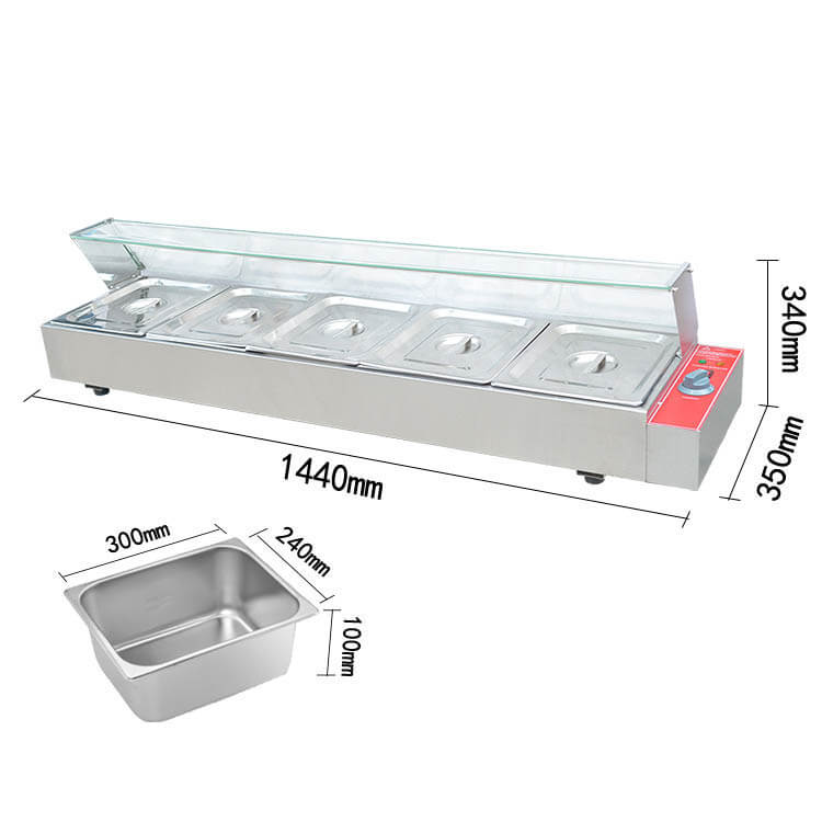 Commercial Bain Marie Price Electric With Glass Guard