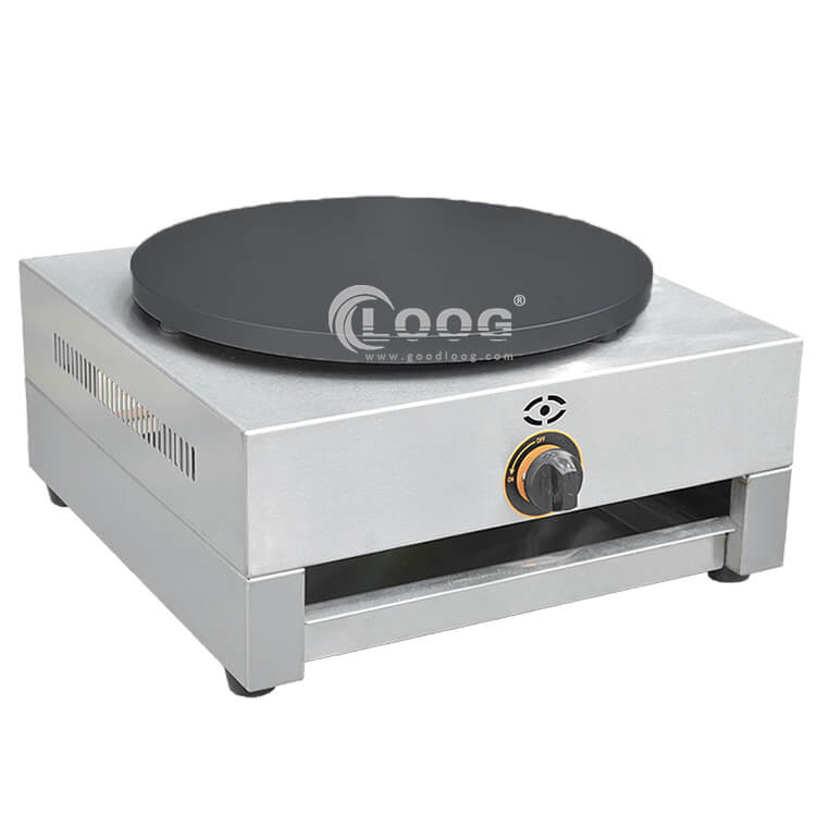 Gas Crepe Maker Machine with Non-sticky Telfon Coating