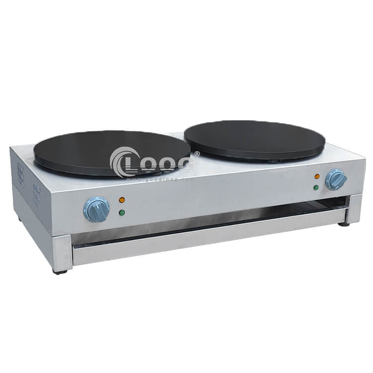 Commercial crepe makers double plate crepe making machine