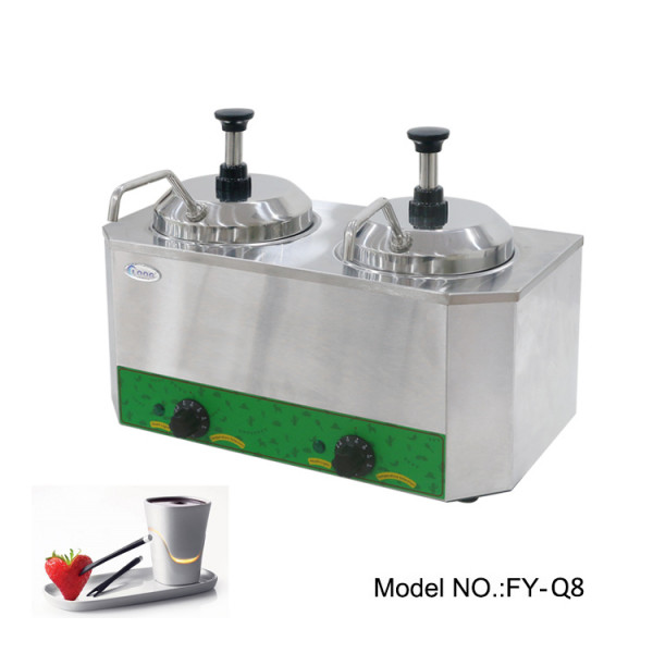 Nacho Cheese Warmer Double Unit Sauce Warmer With Durable Pump