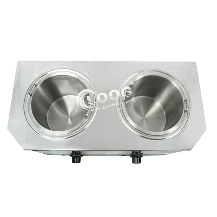 Nacho Cheese Warmer Double Unit Sauce Warmer With Durable Pump