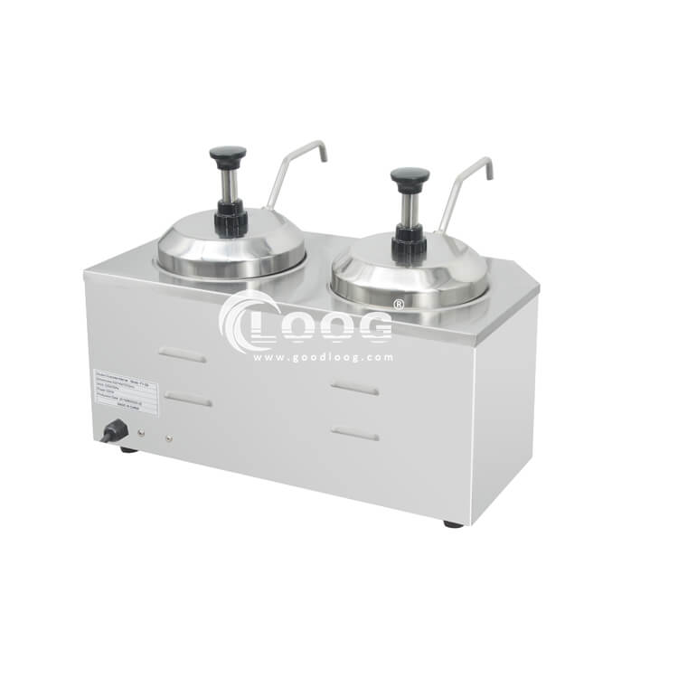 Nacho Cheese Warmer Double Unit Sauce Warmer With Durable Pump