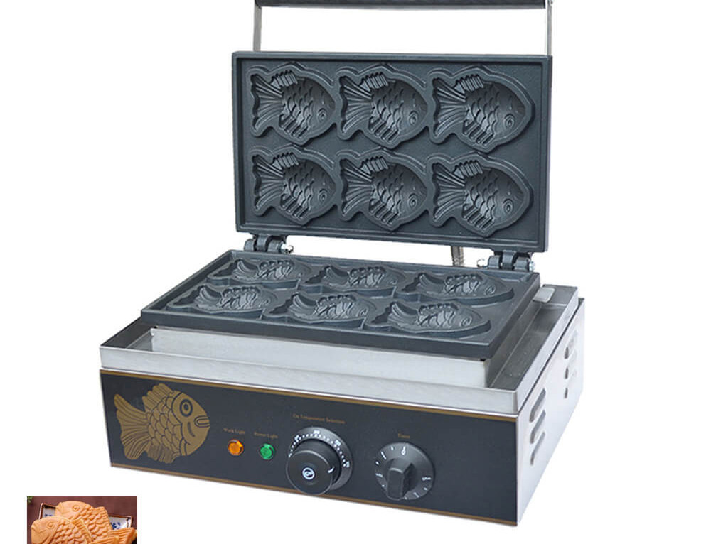 Fish Waffle Maker Digital Commerical Taiyaki Machine For Sale