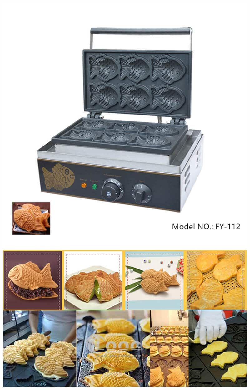 Fish Shaped Waffle Maker Electric Taiyaki Maker Manufacturer - GoodLoog