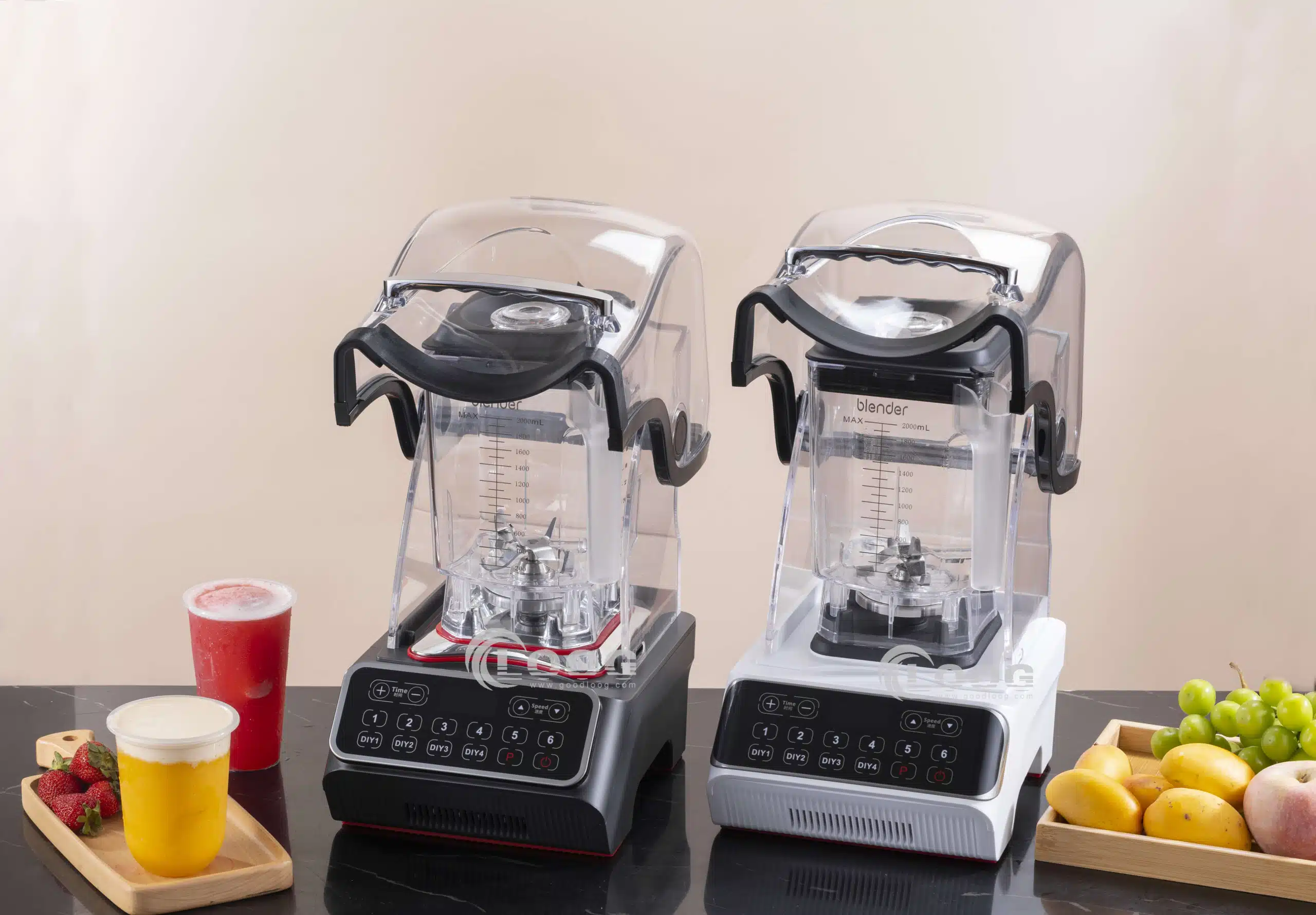 Heavy Duty Blender Machine Commercial With Soundproof Cover - GoodLoog