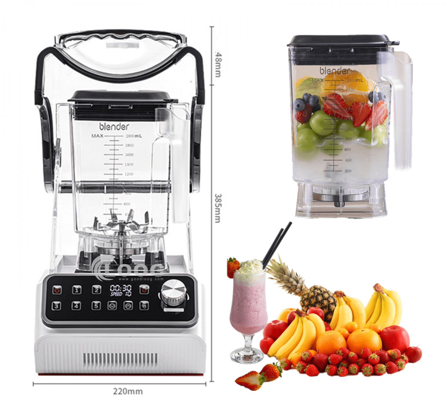 Commercial Blender Smoothie Machine For Restaurants Equipment - GoodLoog